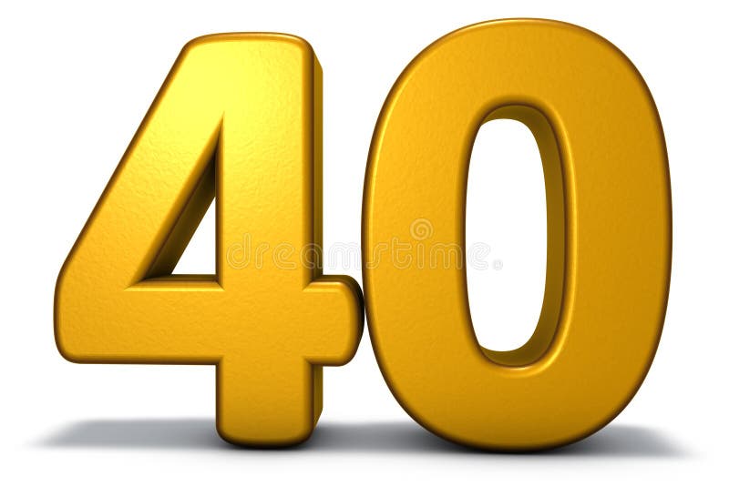 Set of Number Forty Two Year 42 Year Celebration Design. Anniversary ...