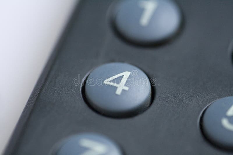 Number four button stock image. Image of control, color - 5281629