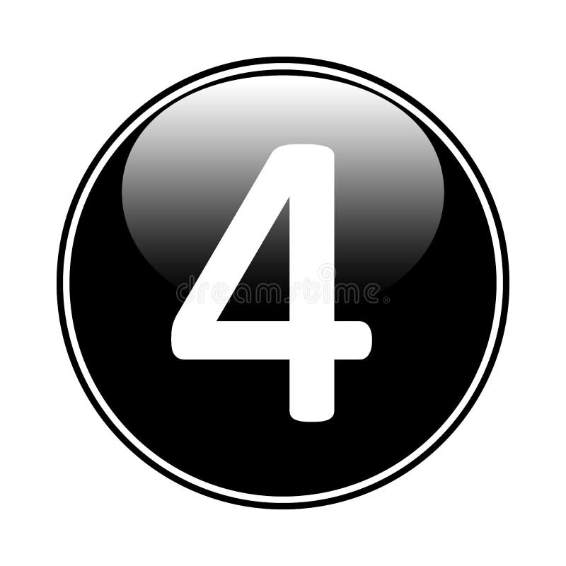 Numeral Button Four Stock Illustrations – 425 Numeral Button Four Stock ...