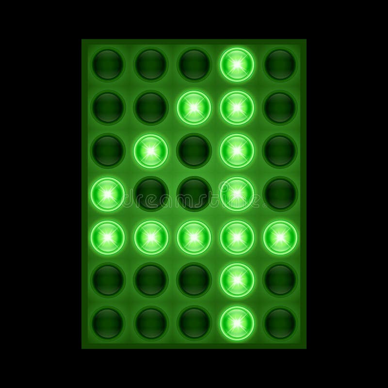 Number four 4 on green stock vector. Illustration of number - 294665165