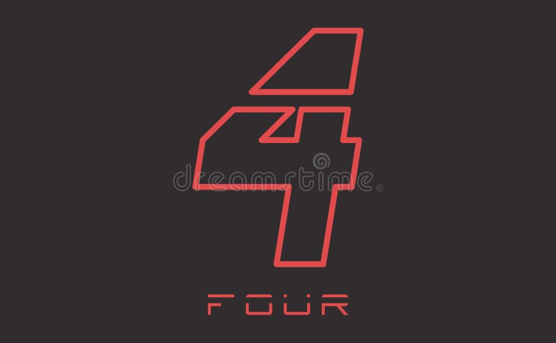 Number Four Logo Stock Illustrations – 5,960 Number Four Logo Stock ...