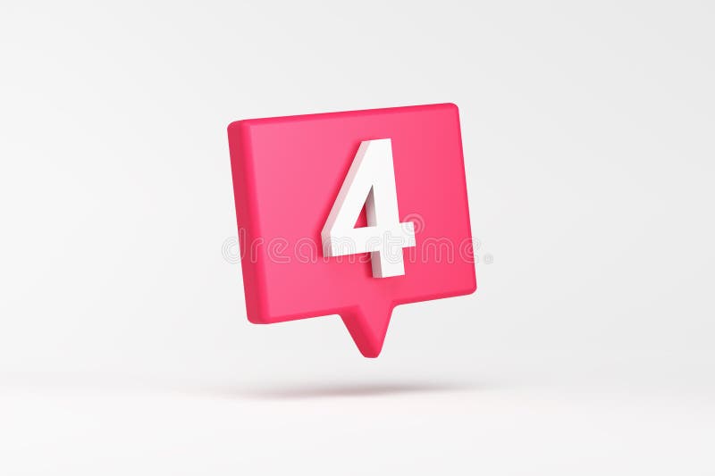 Number Set with Bubble Talk Icon Vector Stock Illustration ...