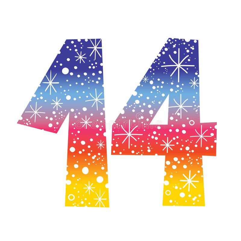 Number Fourteen Stock Illustrations – 2,199 Number Fourteen Stock ...