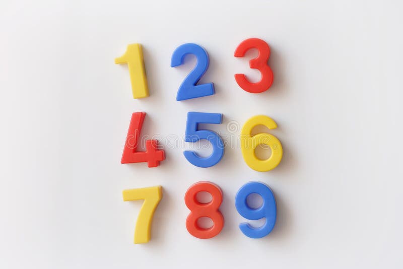 Number fridge magnets stock photo. Image of educate, teacher - 925430