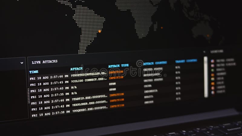 World Map of Number of Gadgets and Computers Infected with Virus ...