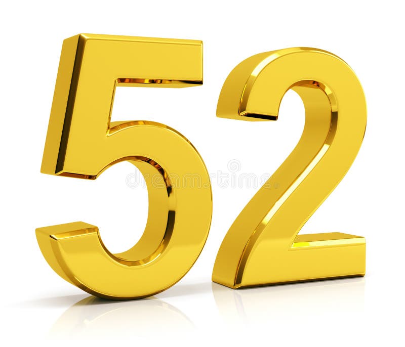 Number 52 stock illustration. Illustration of number - 136009098