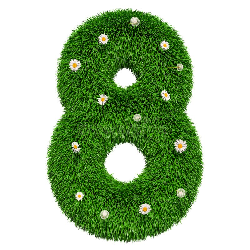 Number 8 Grass Stock Illustrations – 153 Number 8 Grass Stock ...