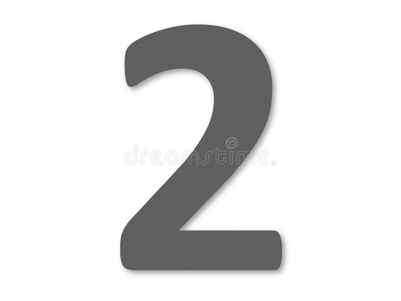 Number 3, Grey, Isolated on White Background Stock Illustration ...