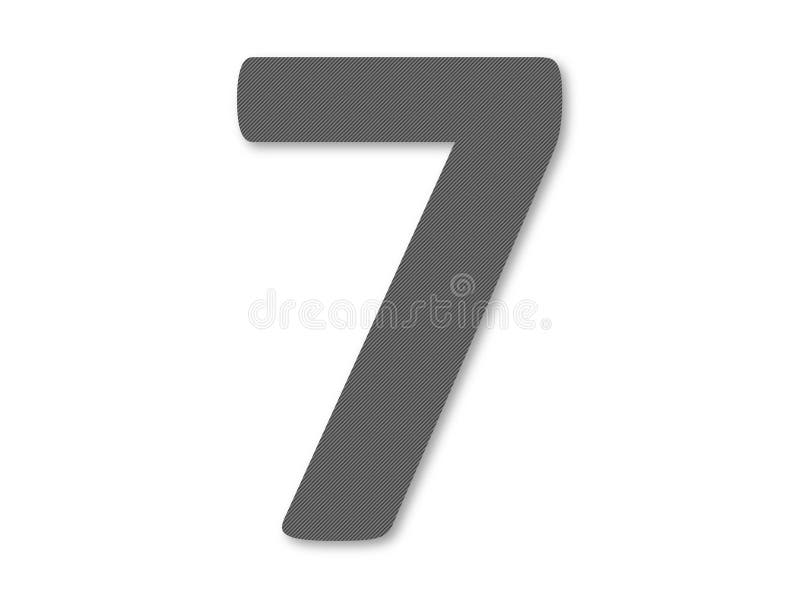 Number 9, Grey, Isolated on White Background Stock Illustration ...