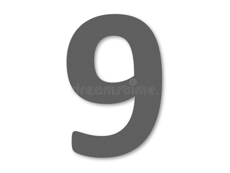 Number 3, Grey, Isolated on White Background Stock Illustration ...