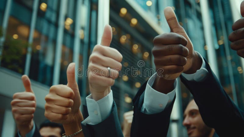 Number of Hands Raised in a Thumbs Up Gesture, Symbolizing Approval ...