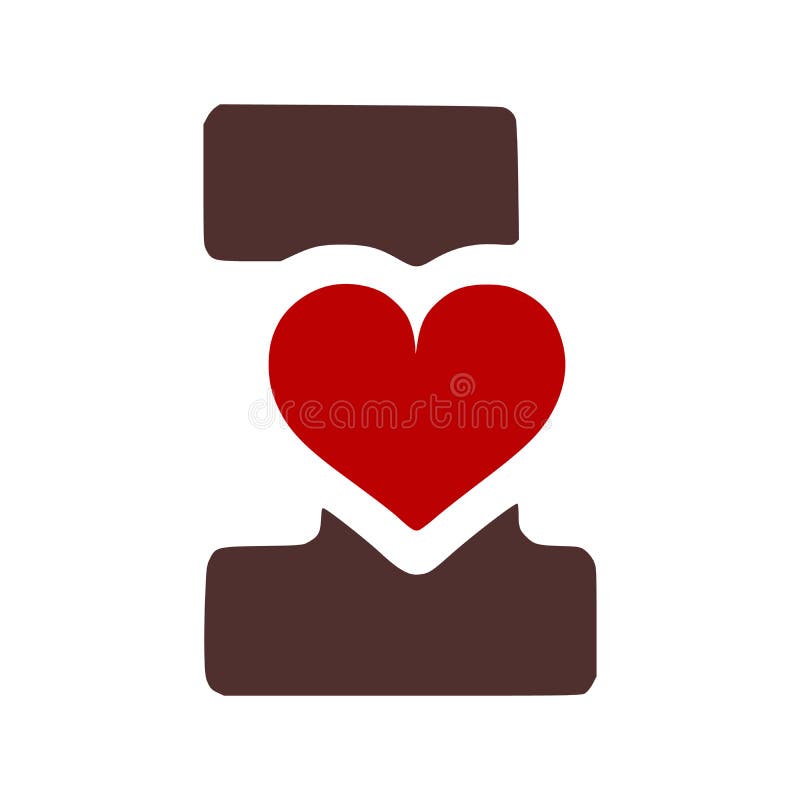 Number 1 with Heart Symbol Doodle Icon Stock Vector - Illustration of ...