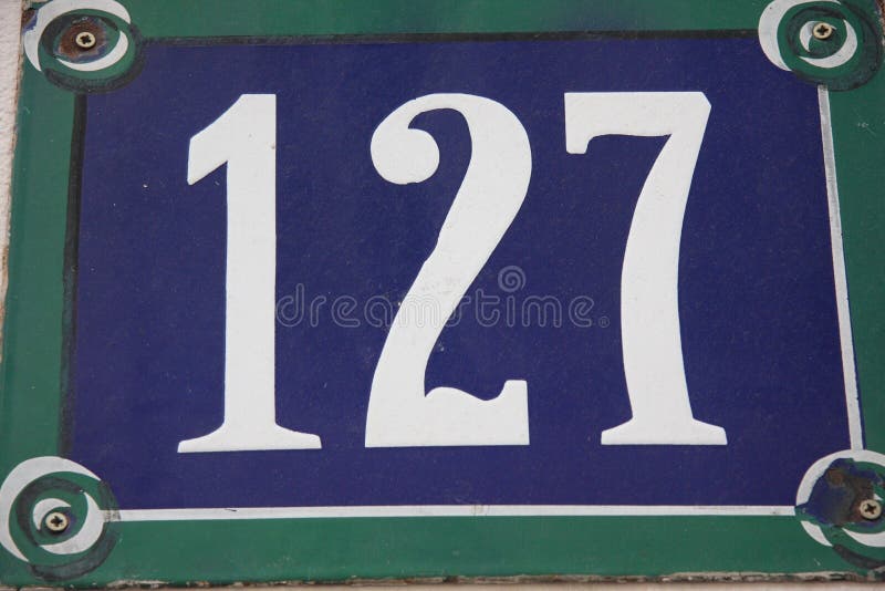 Number 127 stock image. Image of italy, color, building - 46544311