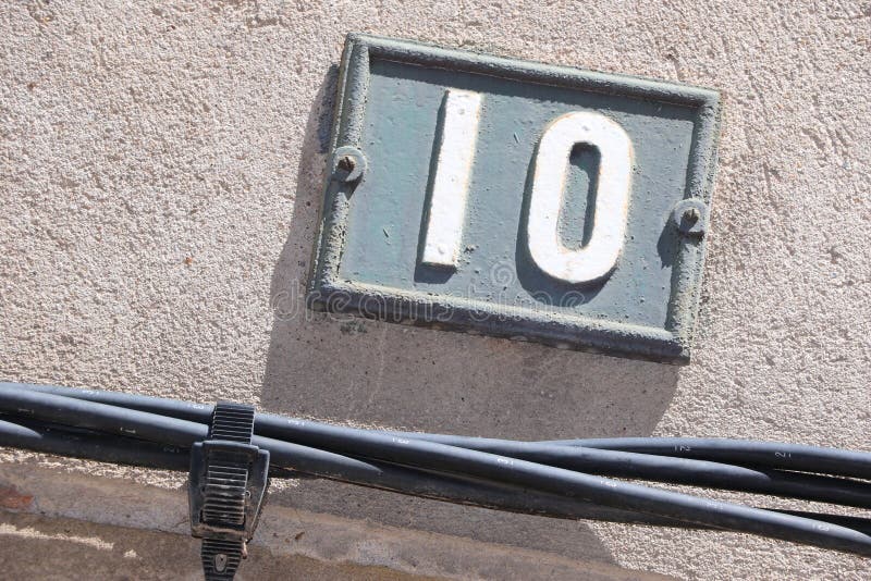 Number 10 stock image. Image of street, mathematics, number - 57137273