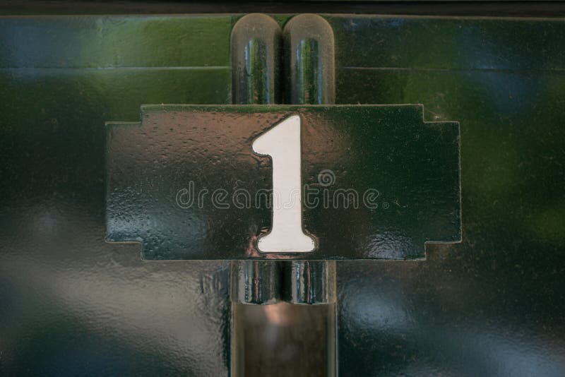 House number 1 stock image. Image of single, decoration - 203290003