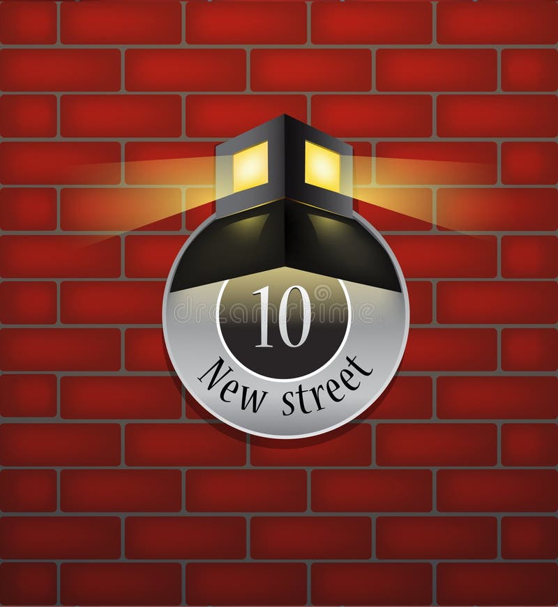 House Number Plate Stock Illustrations – 455 House Number Plate Stock ...