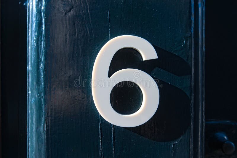 House number 6 stock photo. Image of embellishment, address - 130061862