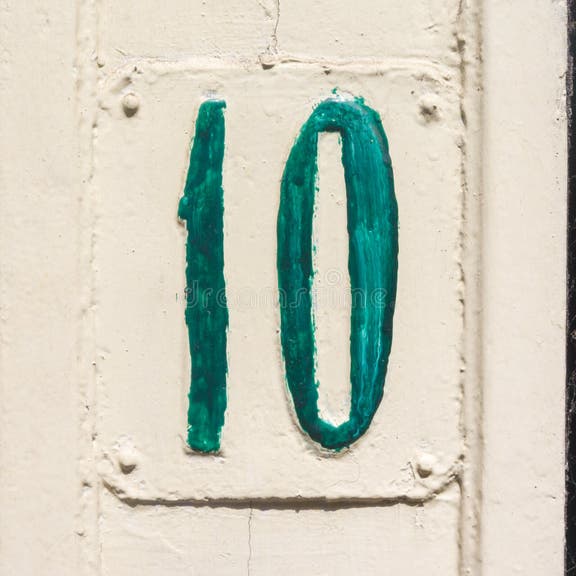 House number 10 stock photo. Image of object, sign, house - 258644668