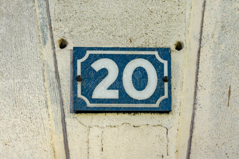 House number 20 stock photo. Image of ornament, turquoise - 130062526