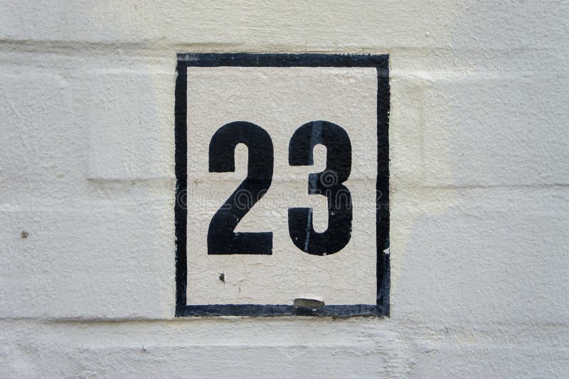 House Number 23 stock image. Image of square, adornment - 141233593