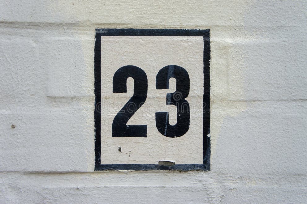 House Number 23 stock image. Image of square, adornment - 141233593