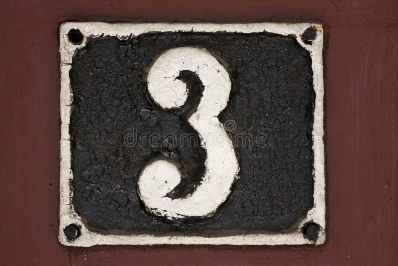 Number 3 stock image. Image of closeup, residential, zero - 31647817
