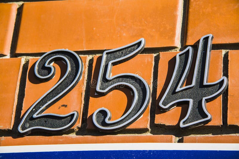 Number 254 stock photo. Image of doorway, object, structure - 46055966