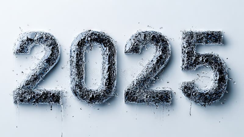 A Number of Ice Numbers on a White Surface Stock Image - Image of ...
