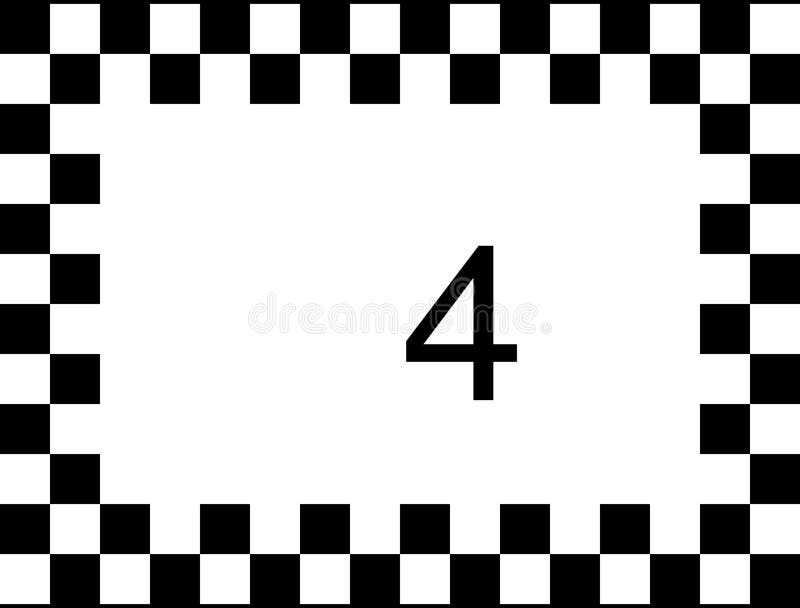 Checkered Numbers Stock Illustrations – 264 Checkered Numbers Stock ...