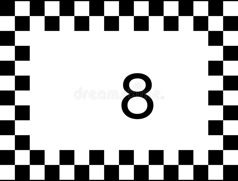 Checkered Numbers Stock Illustrations – 260 Checkered Numbers Stock ...