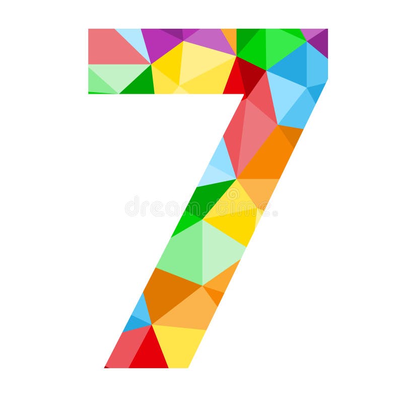 Number 2 Icon with Colorful Polygon Pattern Stock Vector - Illustration ... Number 2 Icon with Colorful Polygon Pattern Stock Vector - Illustration ...
