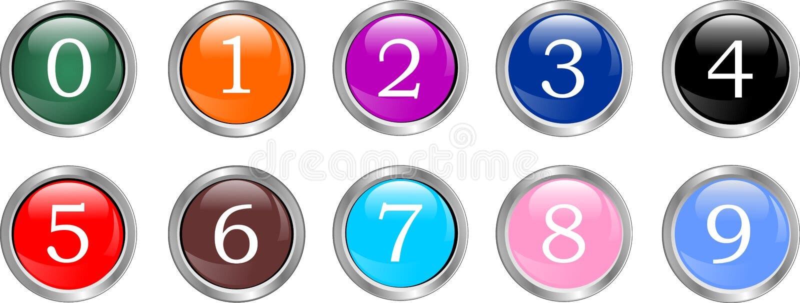 Numbers one two three stock illustration. Illustration of clipart ...