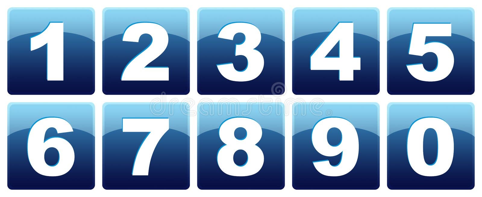 Numbers buttons stock illustration. Illustration of computer - 4055590