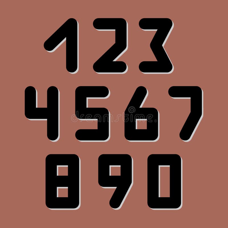 Number icons. Vector set stock vector. Illustration of education - 56682659