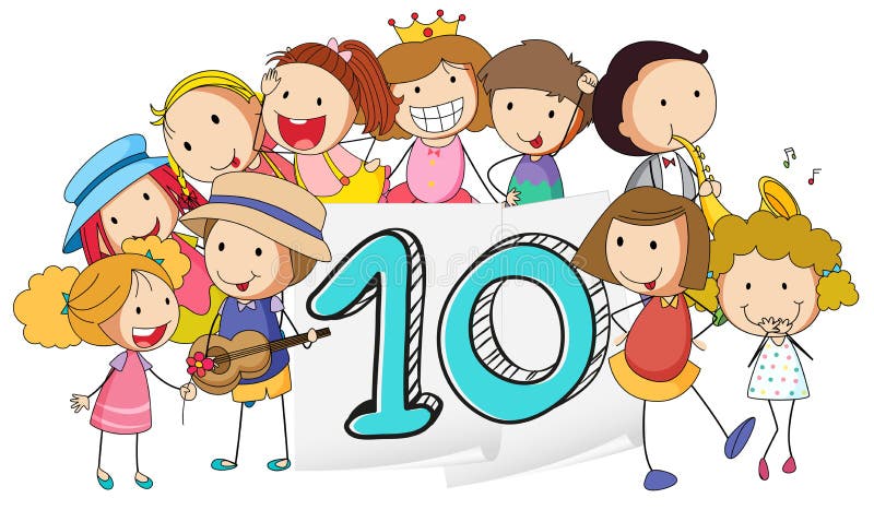 Flashcard Letter Ten Stock Illustrations – 25 Flashcard Letter Ten ...