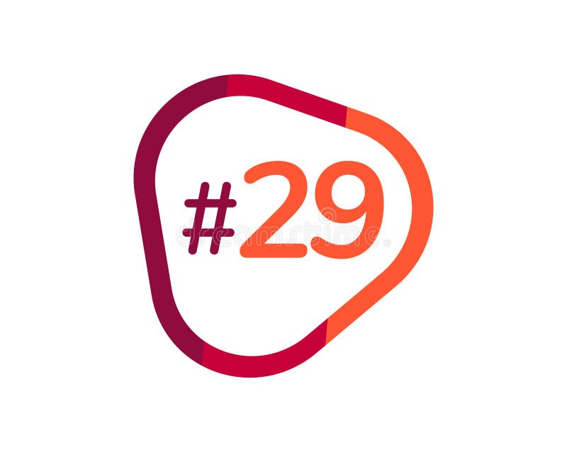 Number 29 Image Design, 29 Logos Stock Vector - Illustration of ...