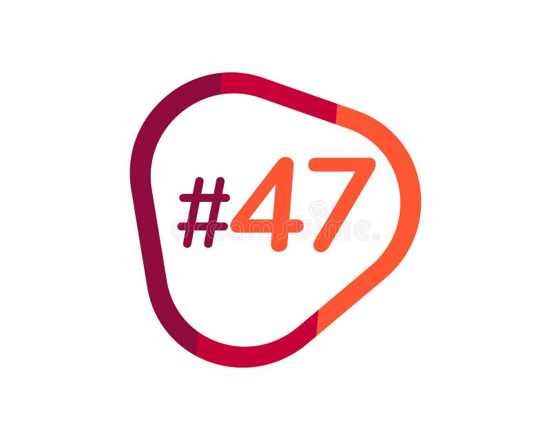 Number 47 Image Design, 47 Logos Stock Vector - Illustration of graphic ...