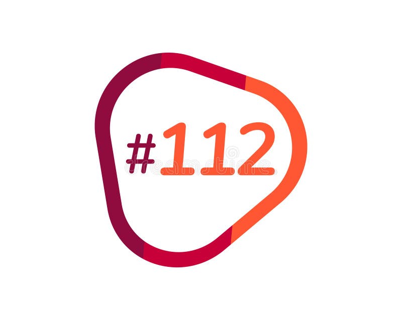Number 112 Image Design, 112 Logos Stock Vector - Illustration of ...