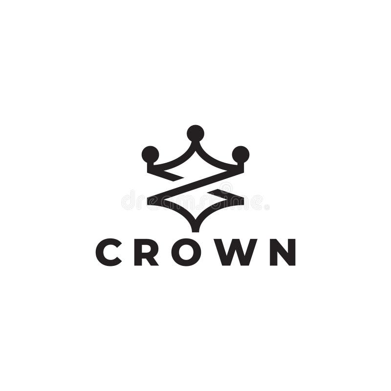 Number 8 Infinity Crown Geometric Line Design Symbol Logo Vector Stock ...