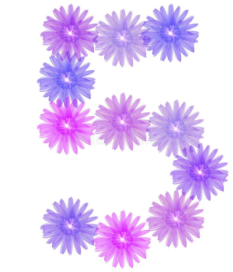 Five purple butterflies stock illustration. Illustration of butterfly ...