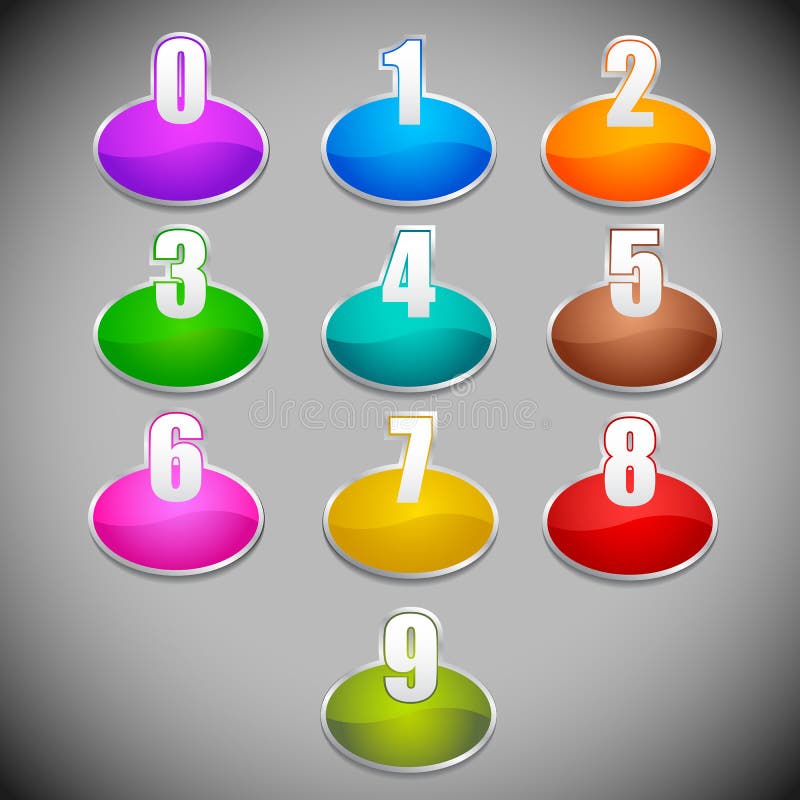 Number Label stock vector. Illustration of colorful, price - 25143948