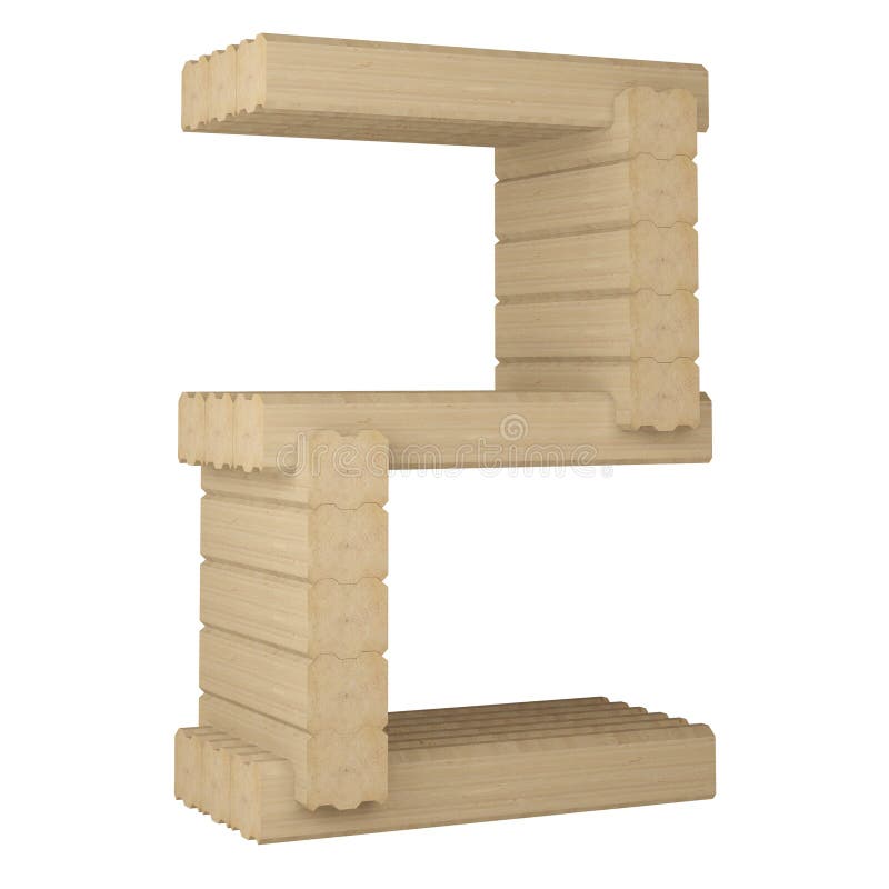 Number 2 from Laminated Veneer Lumber Stock Illustration - Illustration ...