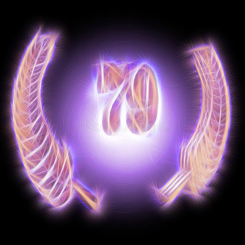 Number 79 with Laurel Wreath or Honor Wreath As a 3D-illustration, 3D ...