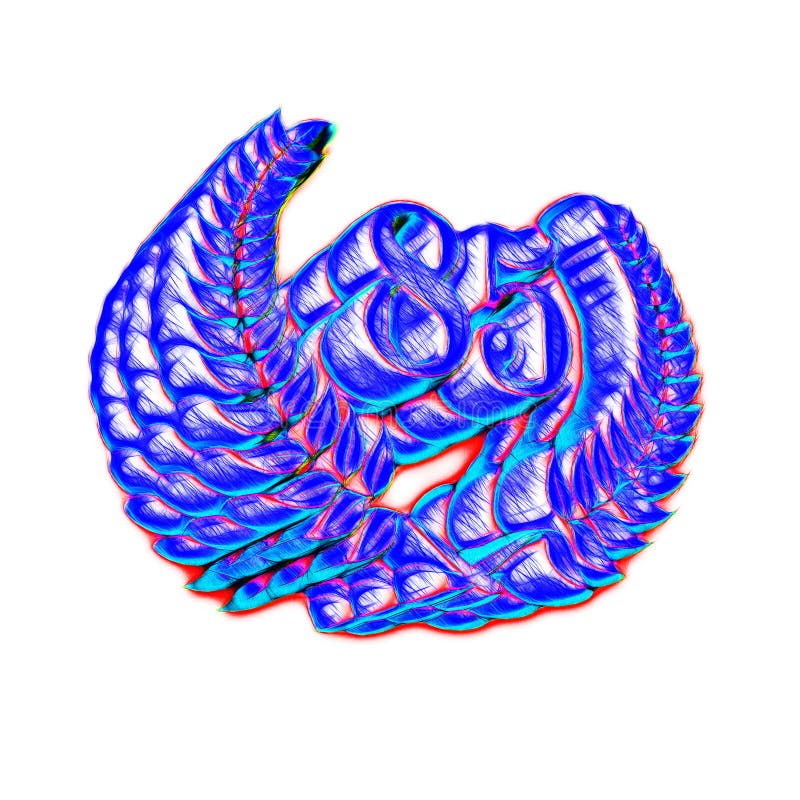 Number 85 with Laurel Wreath or Honor Wreath As a 3D-illustration, 3D ...