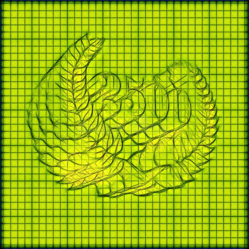 Number 2500 with Laurel Wreath or Honor Wreath As a 3D-illustration, 3D ...