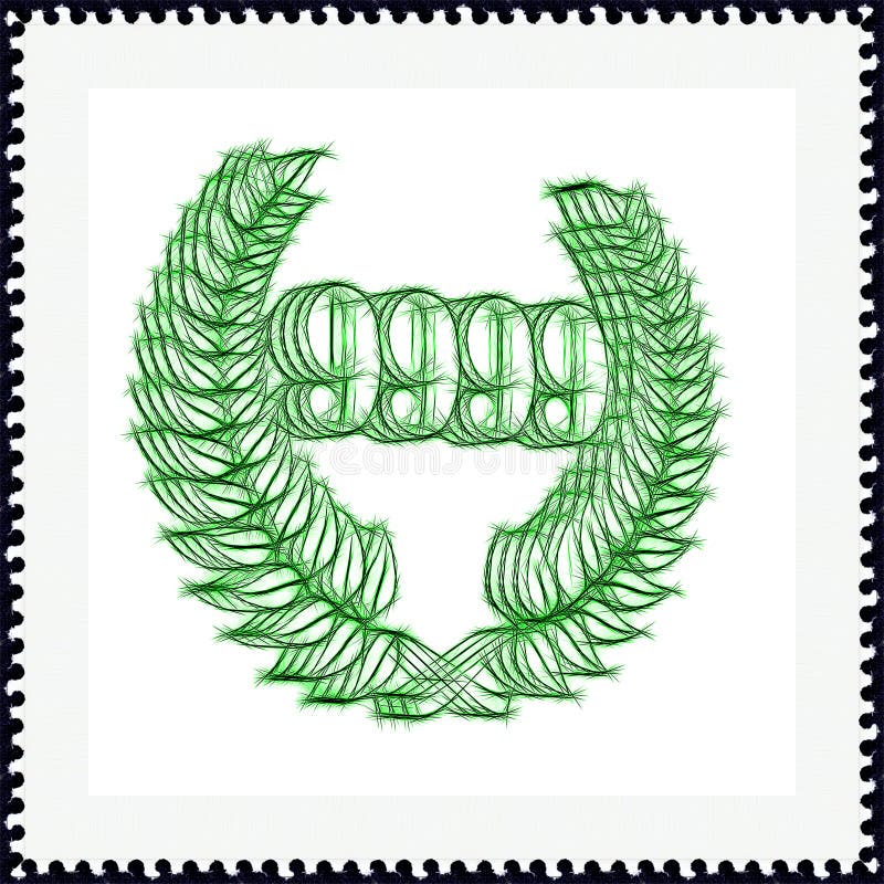 Number 9999 with Laurel Wreath or Honor Wreath As a 3D-illustration, 3D ...