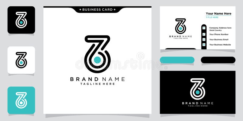 76 Number Letter Logo Icon Designs Vector Stock Vector - Illustration ...