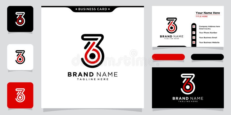 Number 36 Letter Logo Icon Designs Vector Stock Vector - Illustration ...