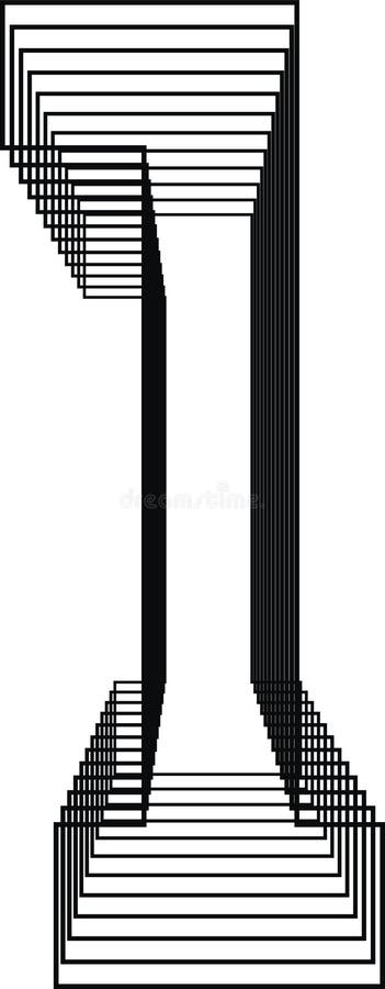 Number 1 Line Logo Icon Design Stock Vector - Illustration of template ...