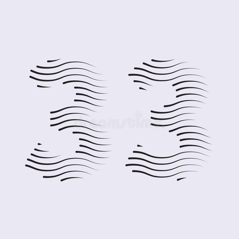 33 Number Lines Logo Icon Vector and Illustration Stock Vector ...